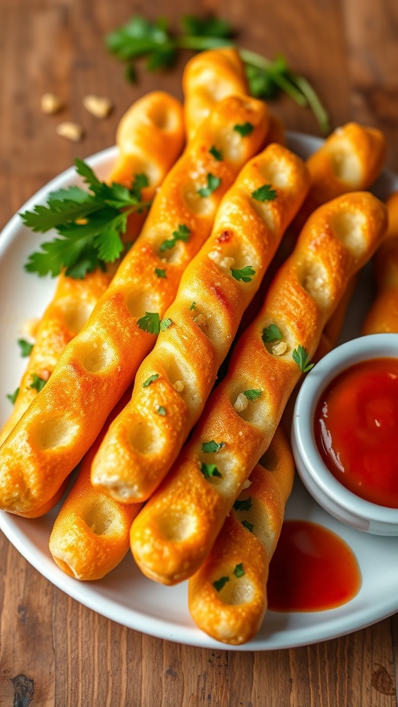 Quick and Easy 3-Ingredient Garlic Breadsticks Recipe