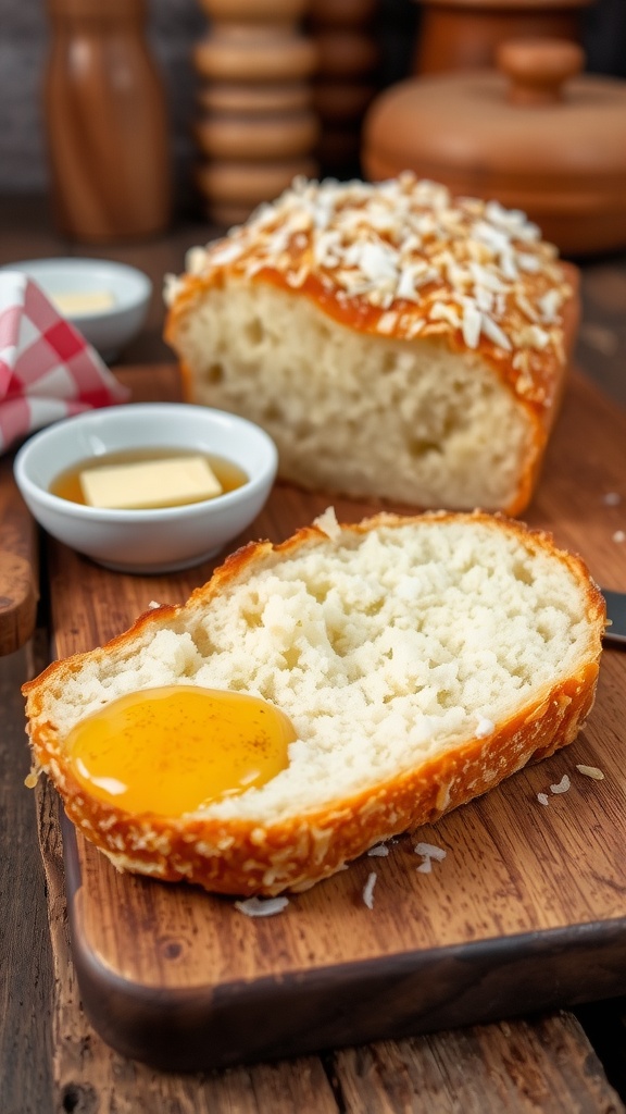 Quick and Easy Coconut Bread in 90 Seconds