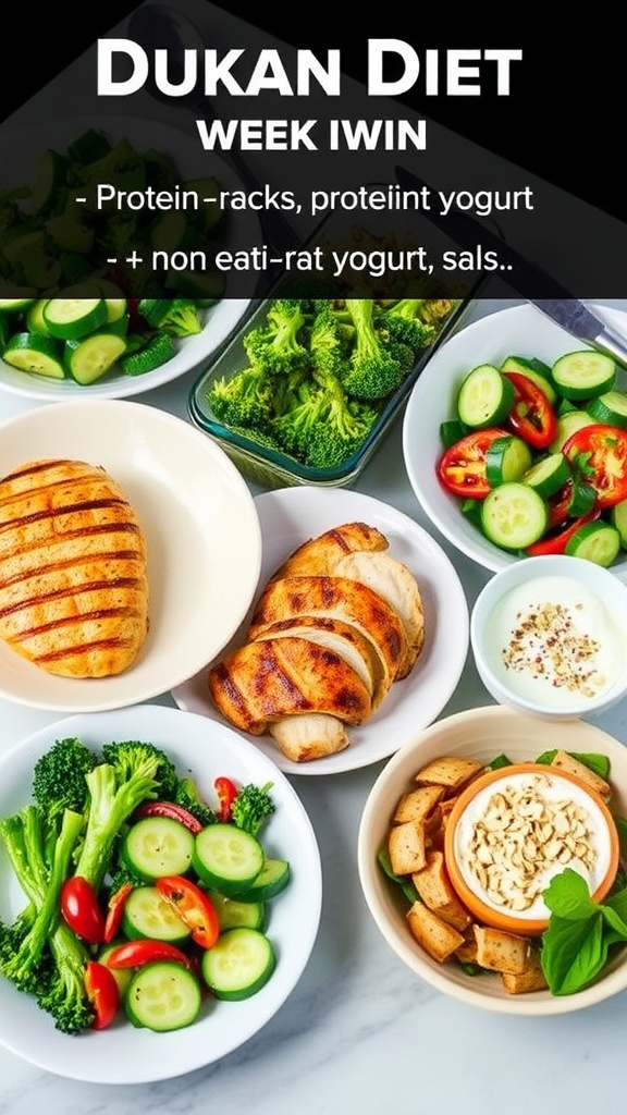 7-Day Dukan Diet Meal Plan