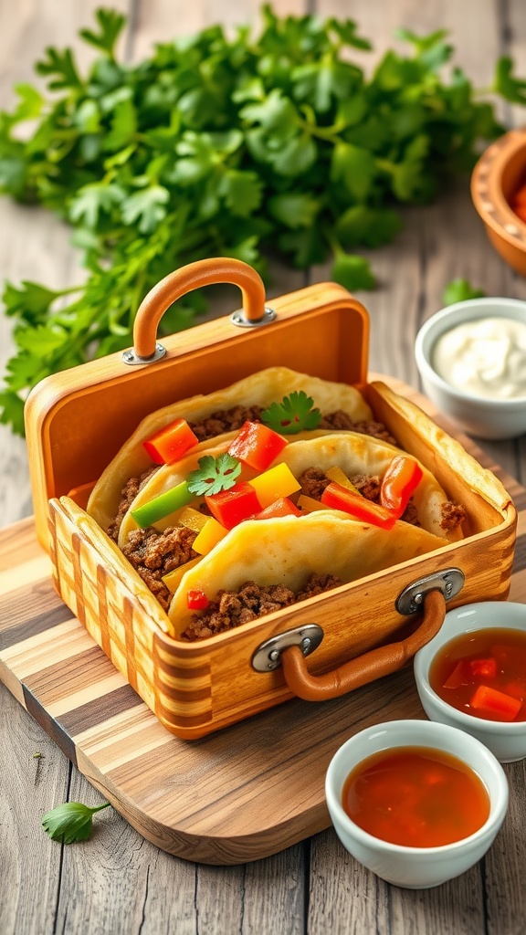 Delicious Taco Stuffed Suitcase