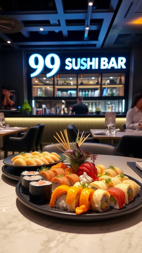 Authentic Sushi Experience at 99 Sushi Bar Dubai