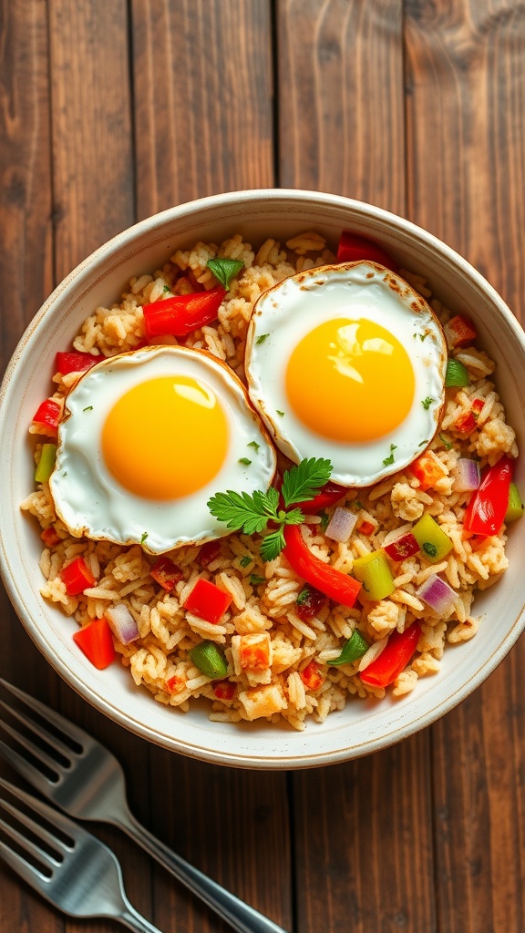 Savory Spiced Rice Breakfast Bowl