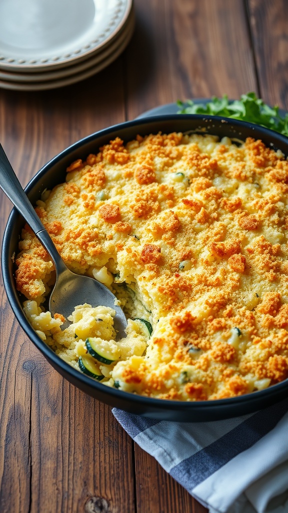 Cheesy Rice and Zucchini Casserole