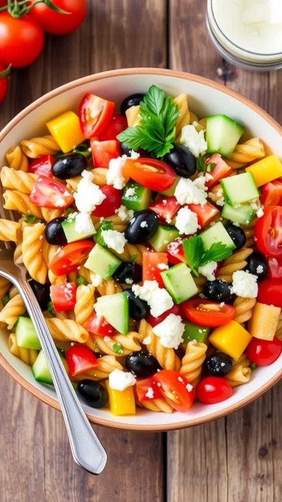 Colorful 21 Day Fix Pasta Salad Recipe