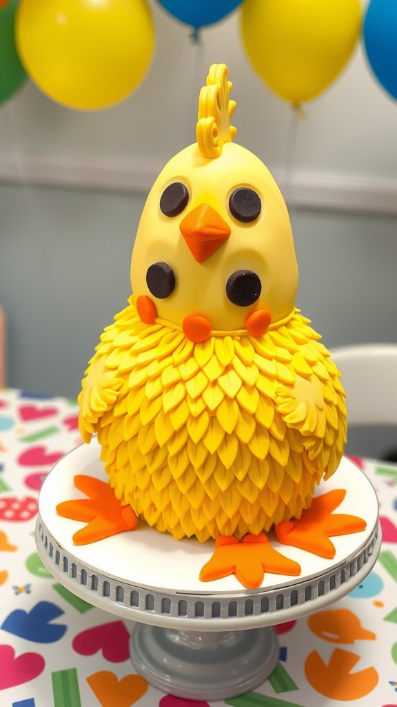 Charming Chicken 3D Cake Recipe
