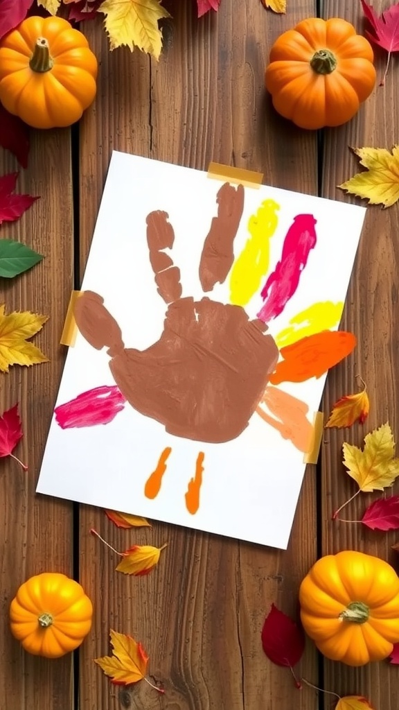 Creative Turkey Handprint Craft for Kids