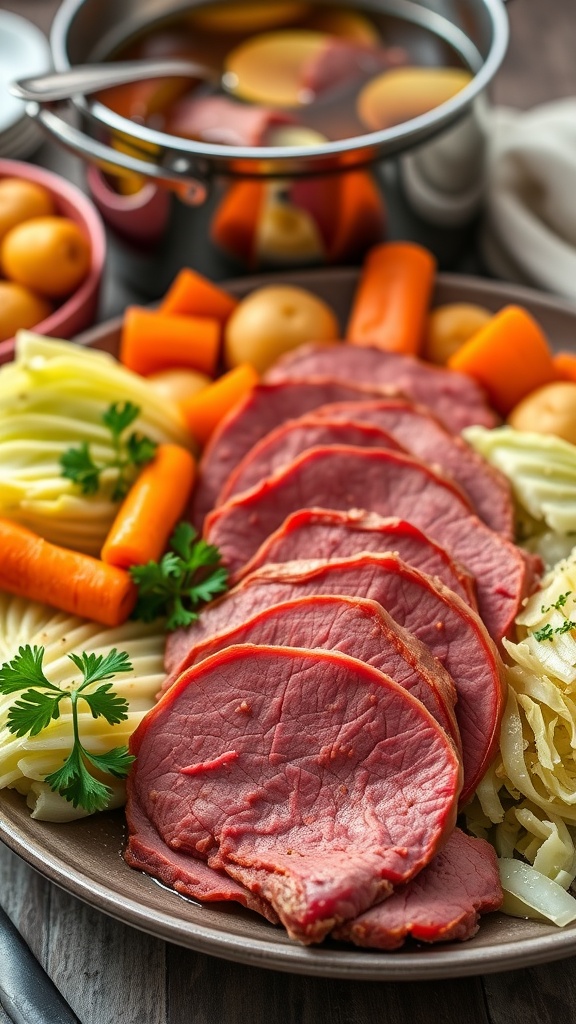 Classic Corned Beef and Cabbage Recipe for 8 People