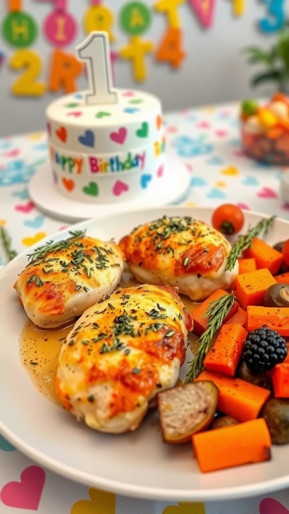 Delicious Chicken Dish for a First Birthday Celebration