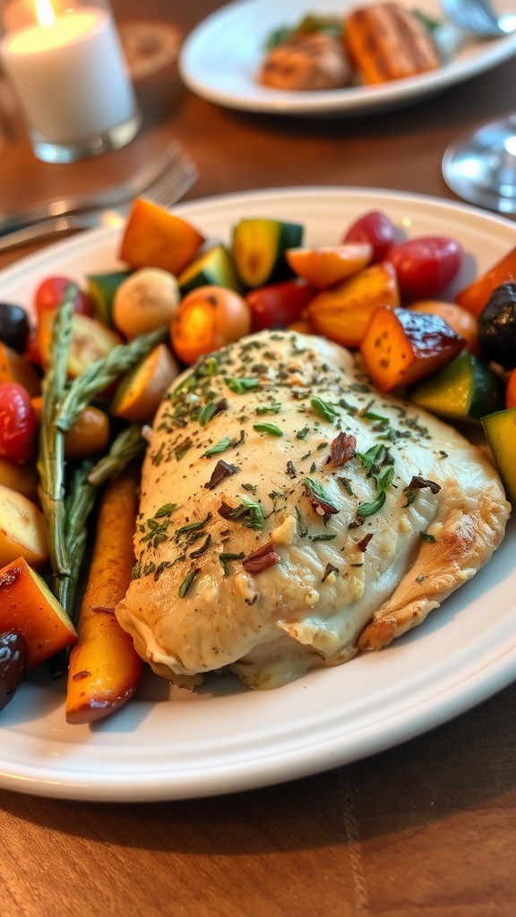 Savory Herb-Crusted Chicken Dinner