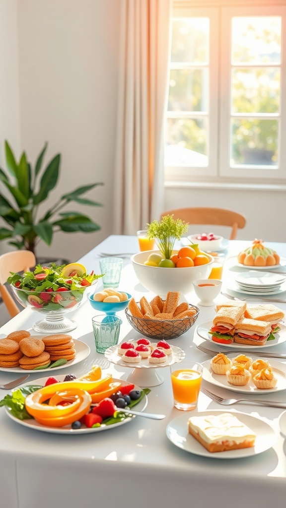 Delicious Spread for a Lunch Party