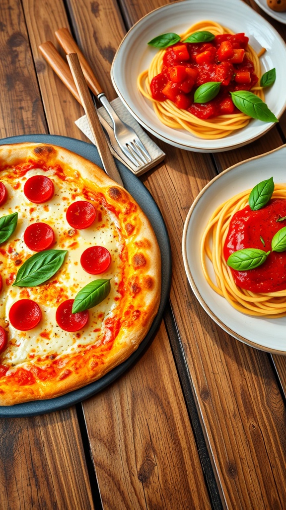 Delicious Pizza and Spaghetti Combo Recipe