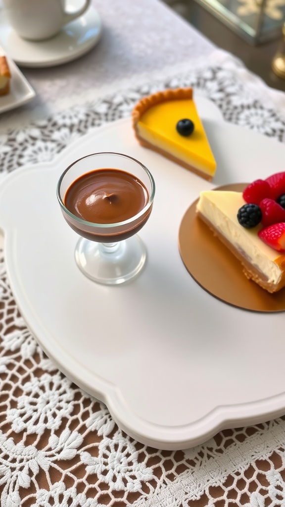 Decadent Trio of Desserts Platter
