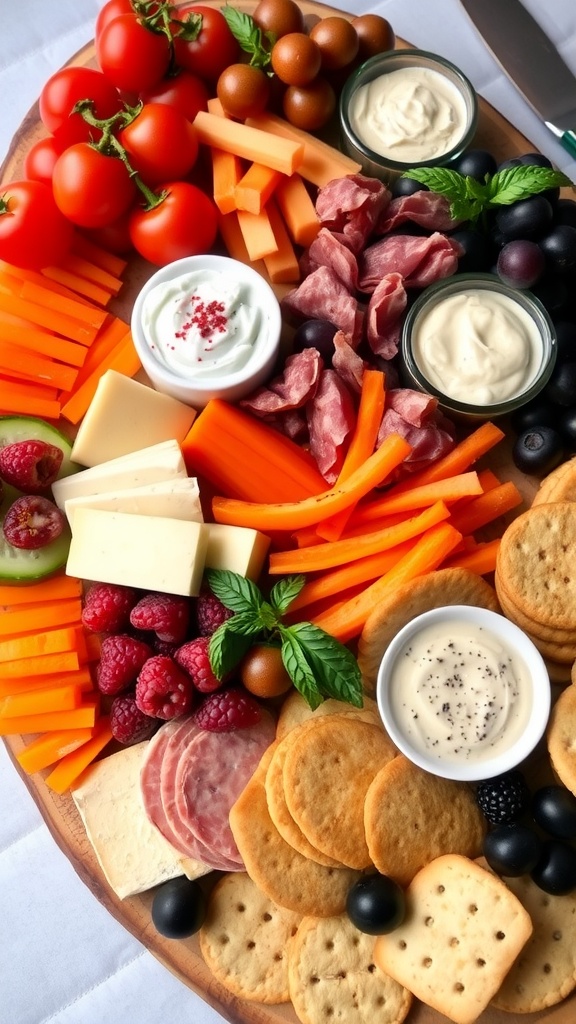 Delicious Appetizer Platter Layout