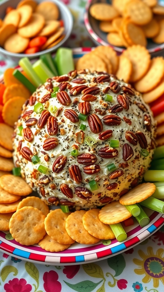 Classic 1980s Cheese Ball Appetizer