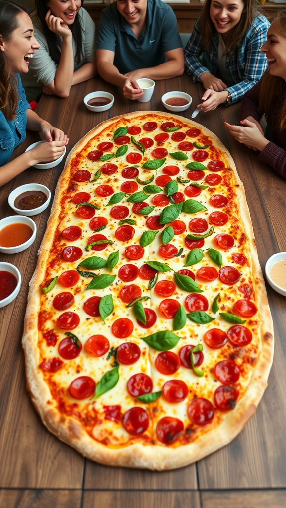 One-Meter Aesthetic Pizza Recipe