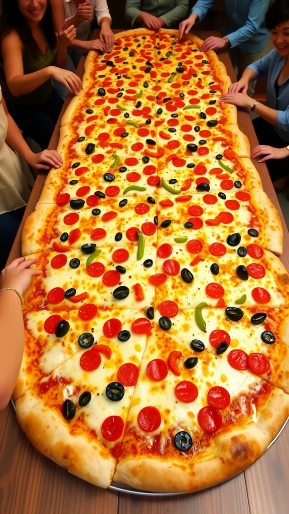 Ultimate 5-Meter Party Pizza Recipe