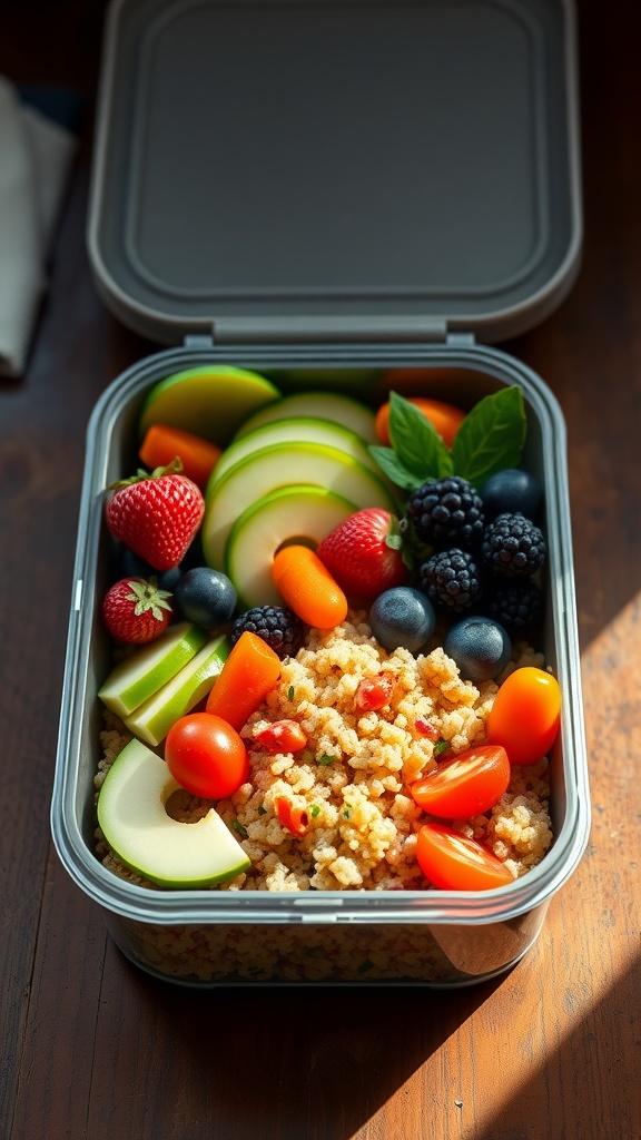 Colorful and Wholesome Lunch Box Aesthetic