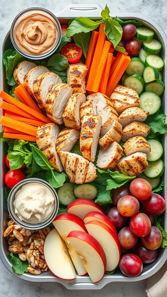 Balanced and Tasty Lunch Tray Idea