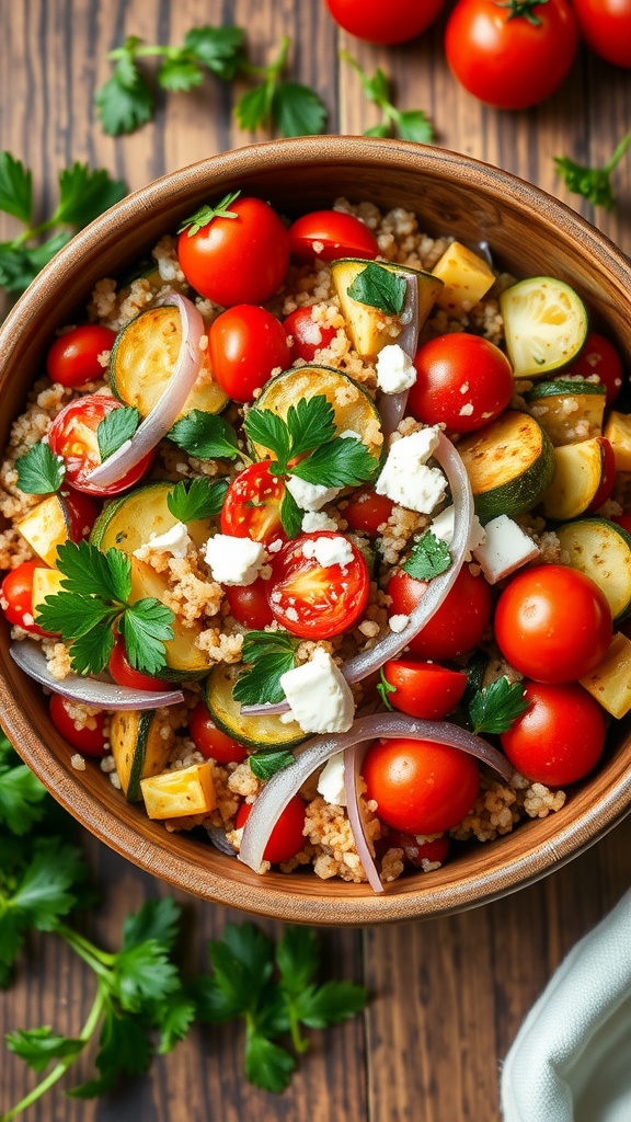 Hearty Quinoa and Roasted Vegetable Salad Recipe