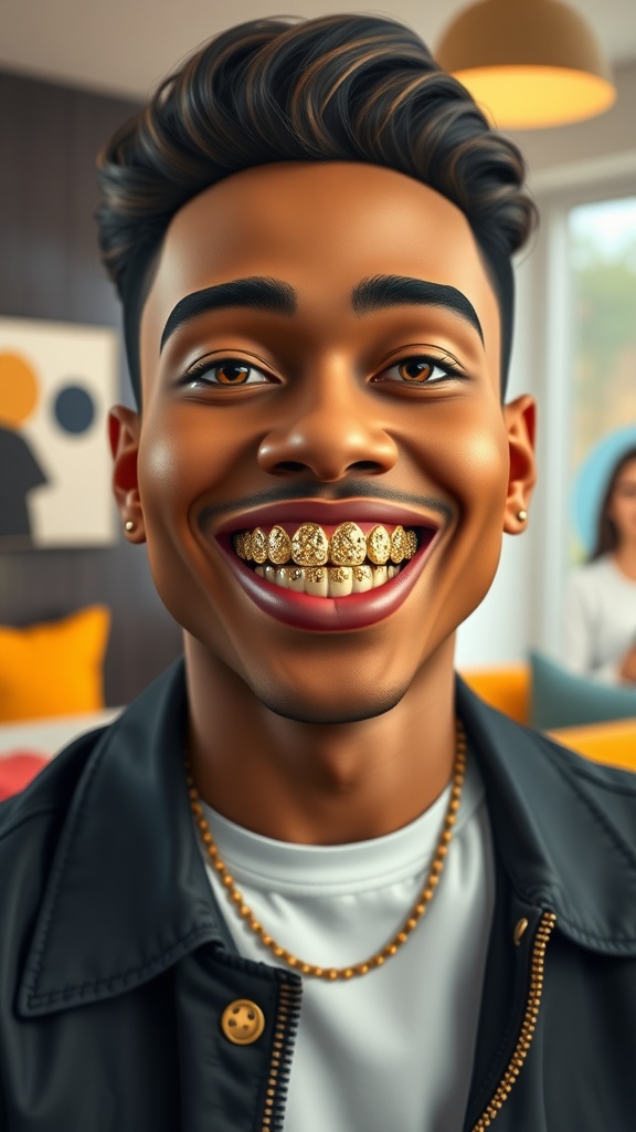 Stylish Teeth Grill CC for Sims 4