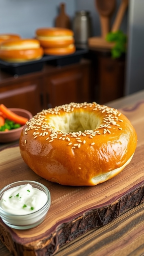 Delicious Air Fryer Yogurt Bagels Recipe