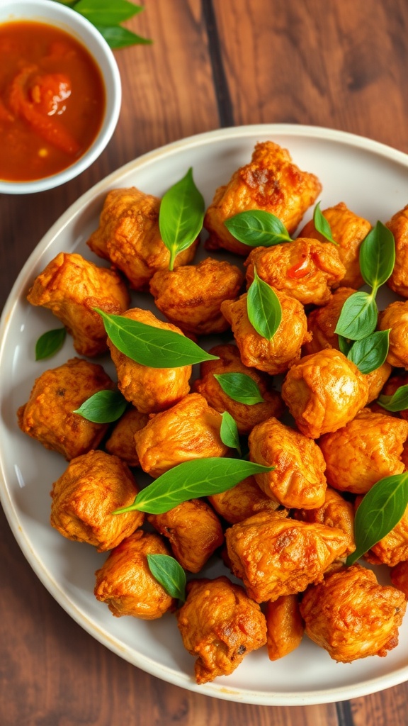 Spicy and Crispy Chicken 65 Recipe