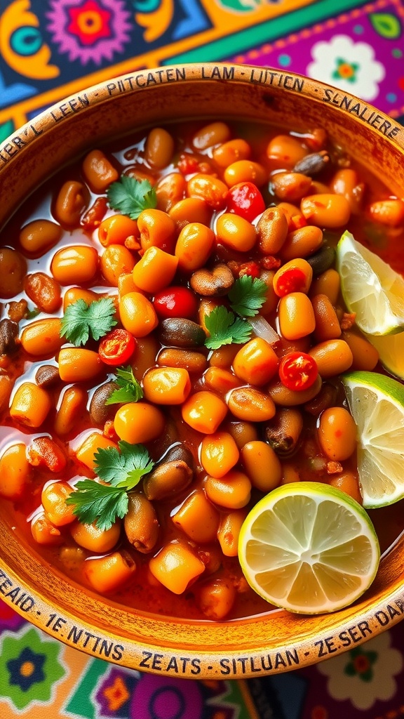 Spicy Mexican Style Beans Recipe