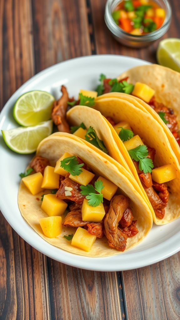 Savory Taco al Pastor with Pineapple