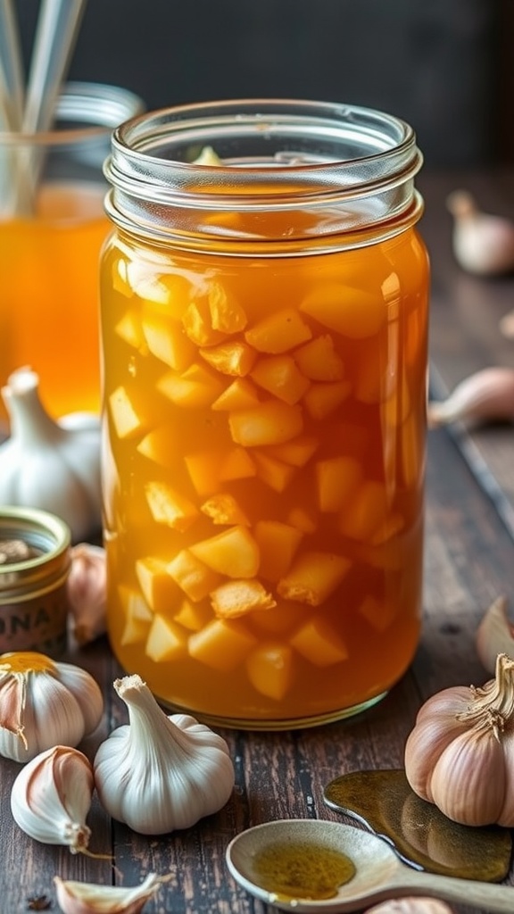 Natural Garlic Honey Remedy for Cough and Cold