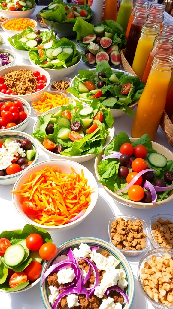 Colorful and Fresh Salad Buffet Recipe
