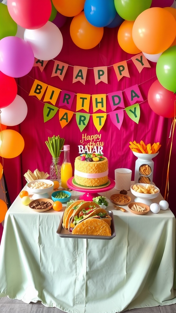 Taco-Themed 2nd Birthday Party for Boys