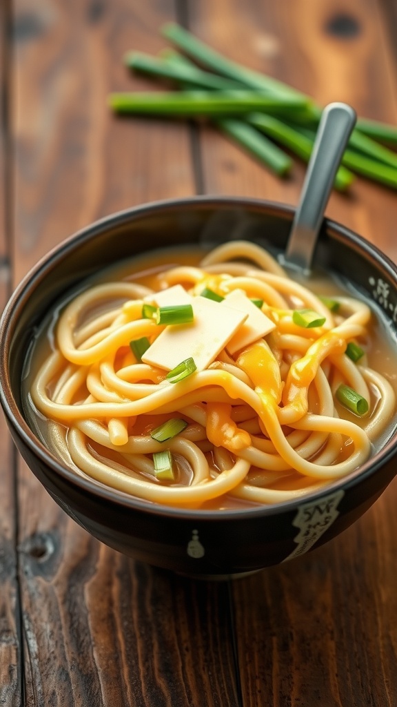 Creamy Cheese Udon Noodles Recipe