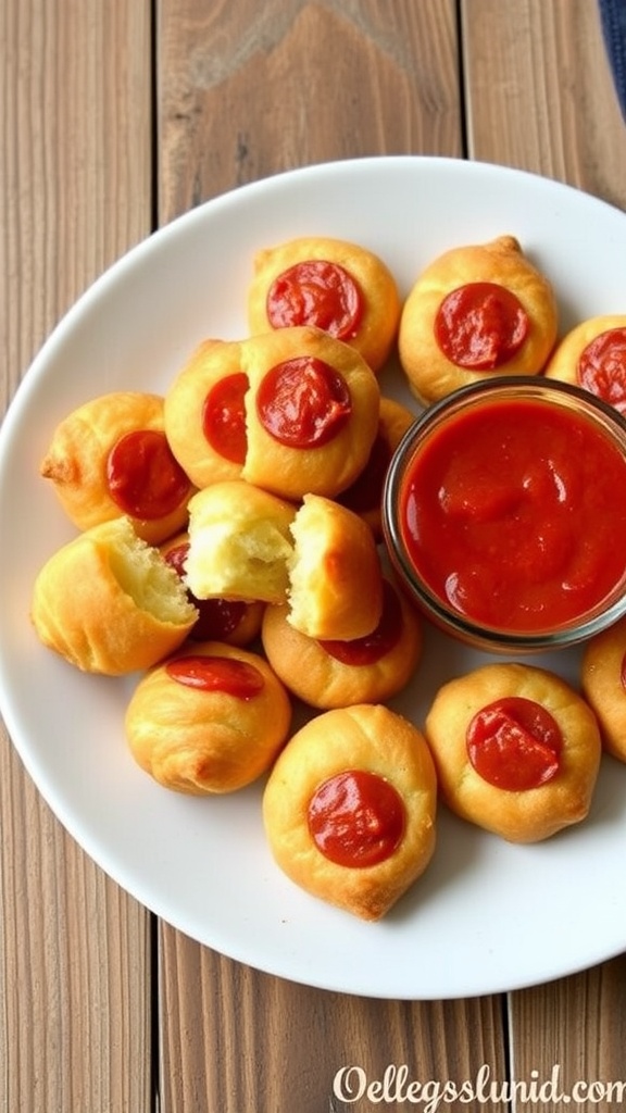 Savory Cheese and Pepperoni Pizza Bites Recipe