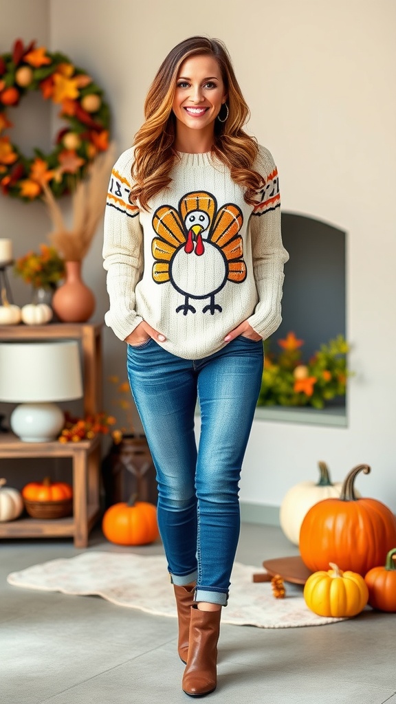 Stylish Turkey-Themed Outfits for Women