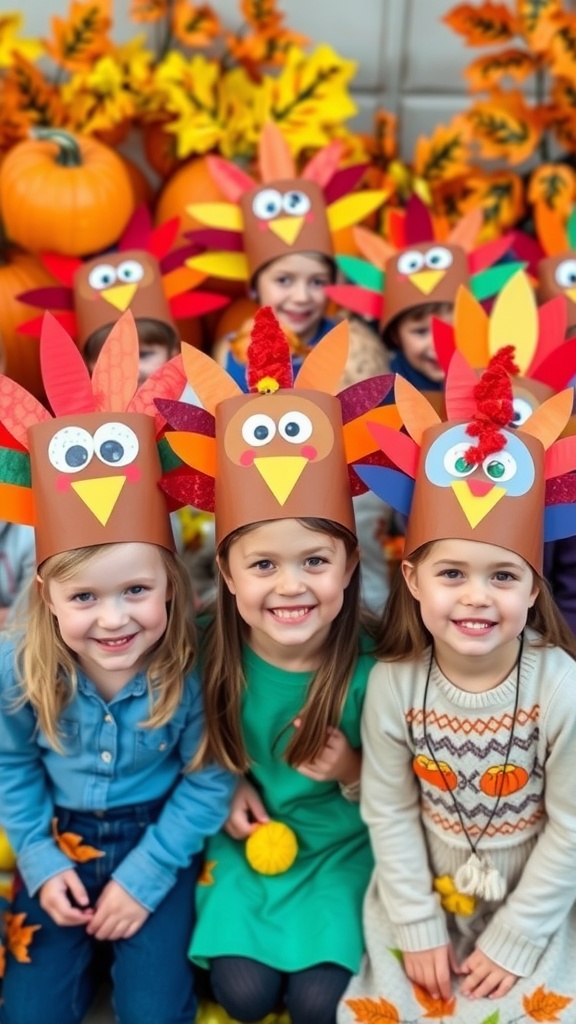 Fun and Creative Turkey Hats for Kids Crafts