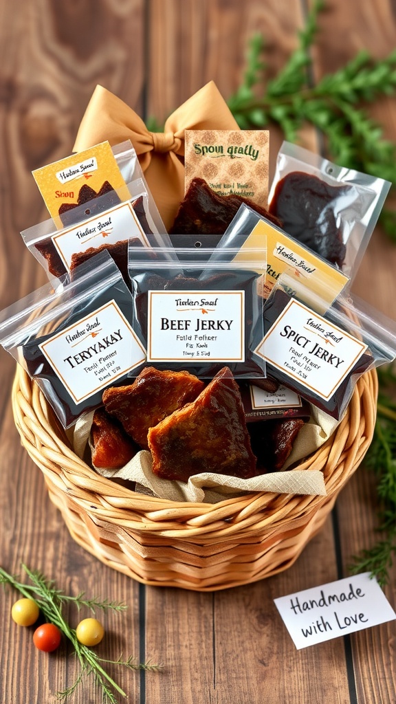 Homemade Beef Jerky Gift Basket