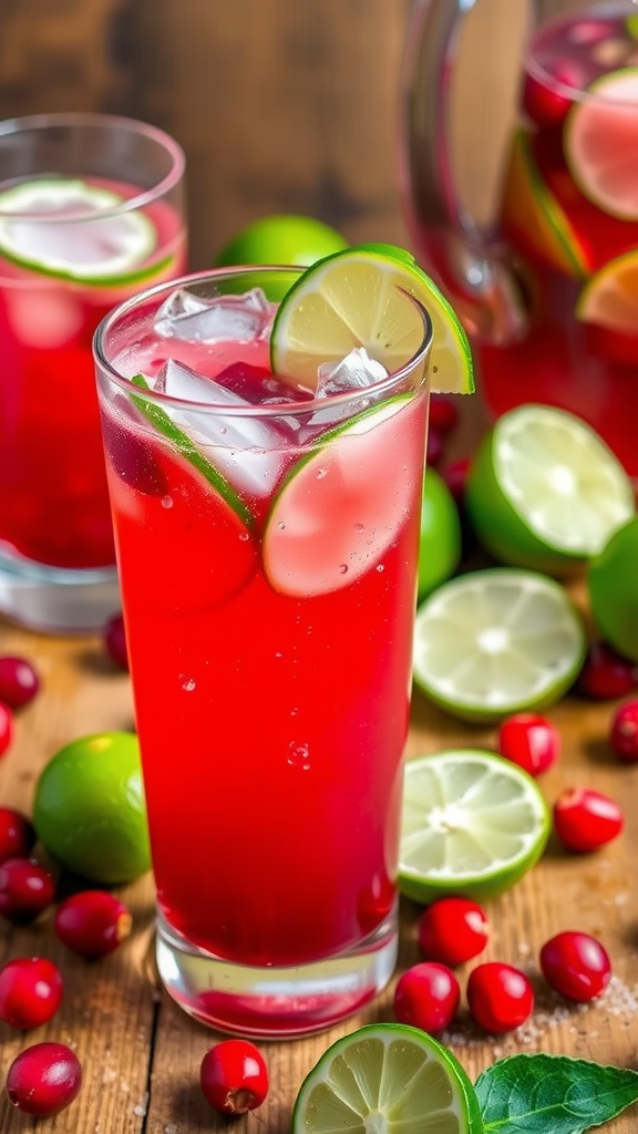 Refreshing Cranberry Lime Spritzer Recipe