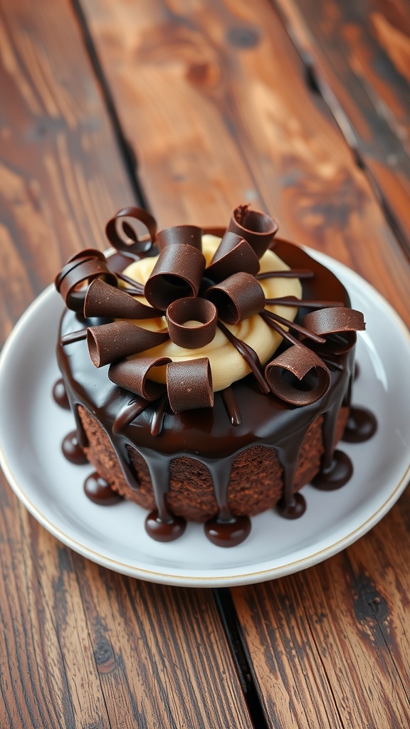 Elegant Chocolate Garnish for Desserts