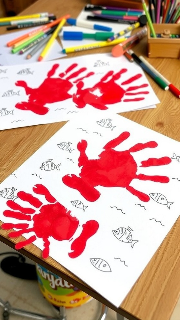 Fun and Creative Lobster Handprint Craft