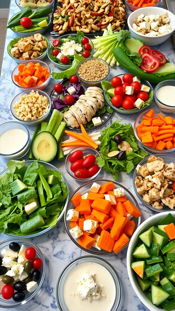 Delicious Build-Your-Own Salad Bar