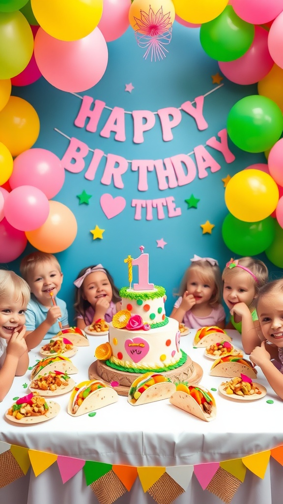 Taco-Themed 1st Birthday Party for a Girl