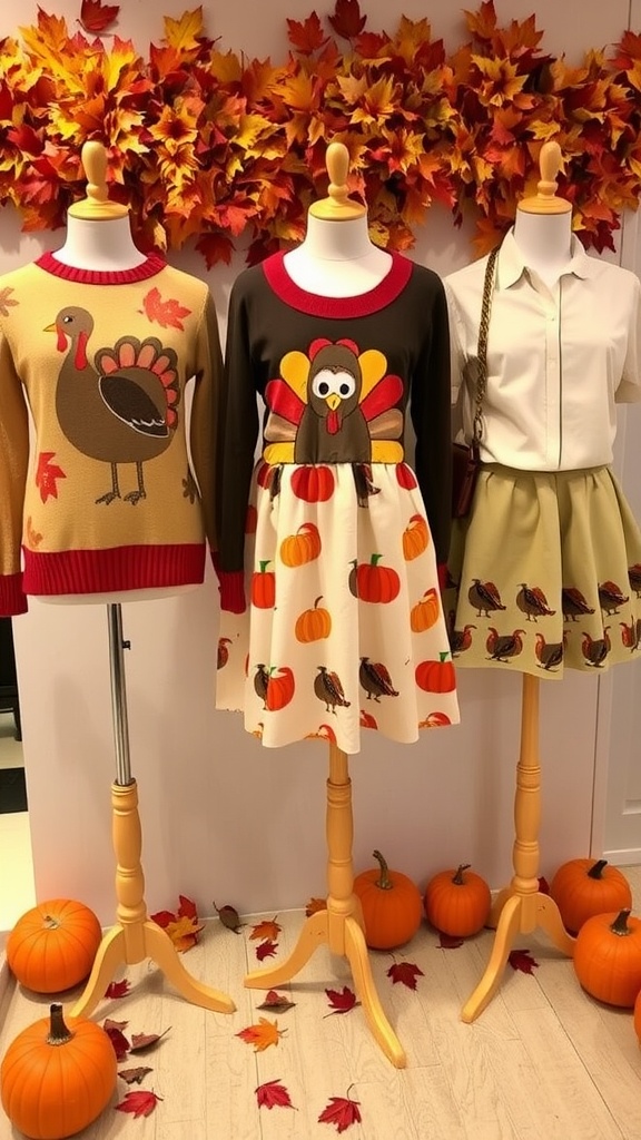 Stylish Turkey-Themed Outfit Ideas for Thanksgiving
