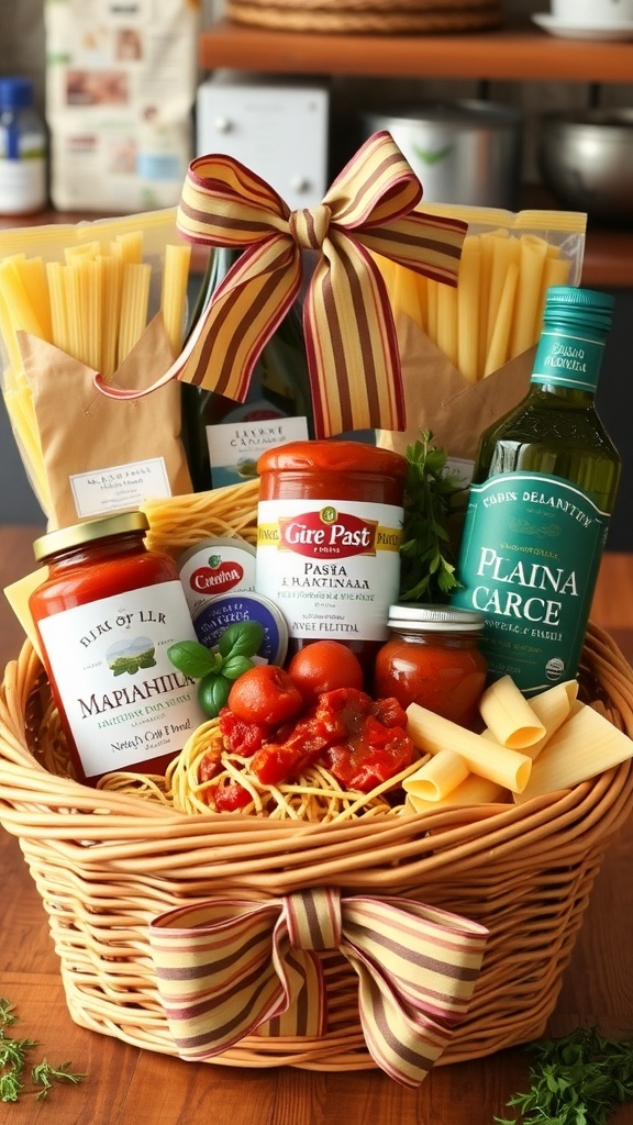 Delicious Pasta Gift Basket Ideas