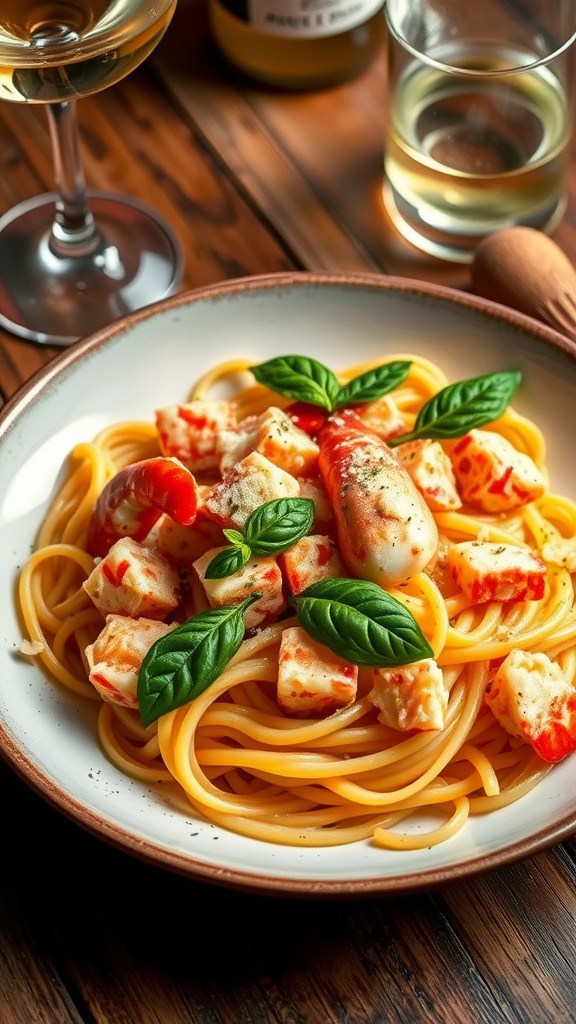 Creamy Lobster Vodka Pasta Recipe