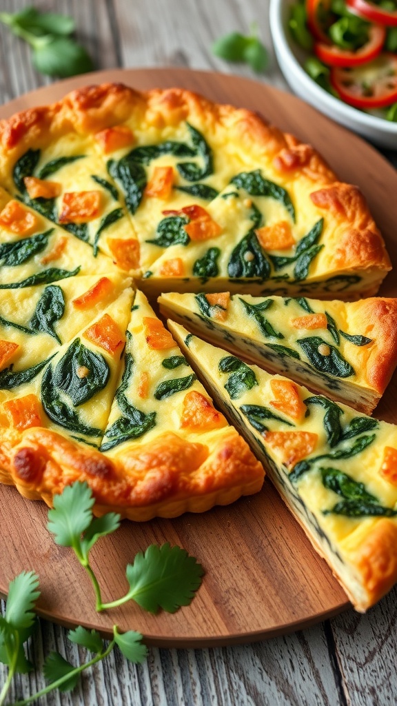 Savory 5-Egg Quiche with Spinach and Cheese