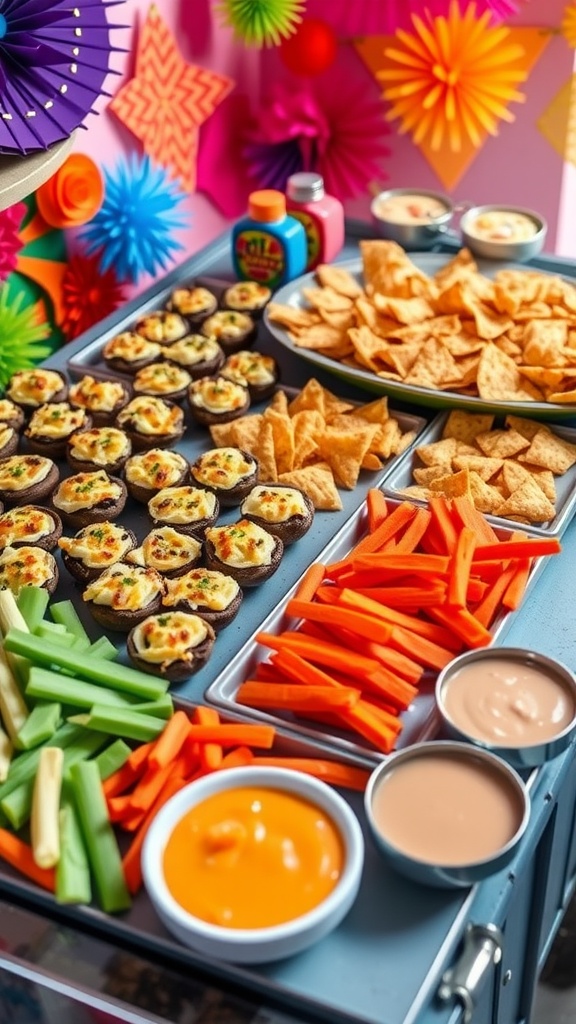 Retro 80's Party Appetizer Platter