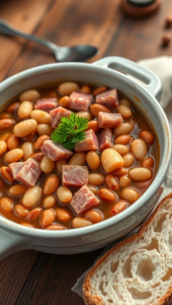 Hearty Beans with Ham Recipe