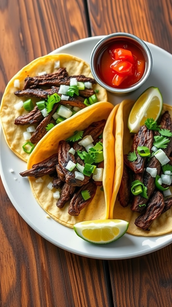 Authentic Beef Asada Tacos Recipe