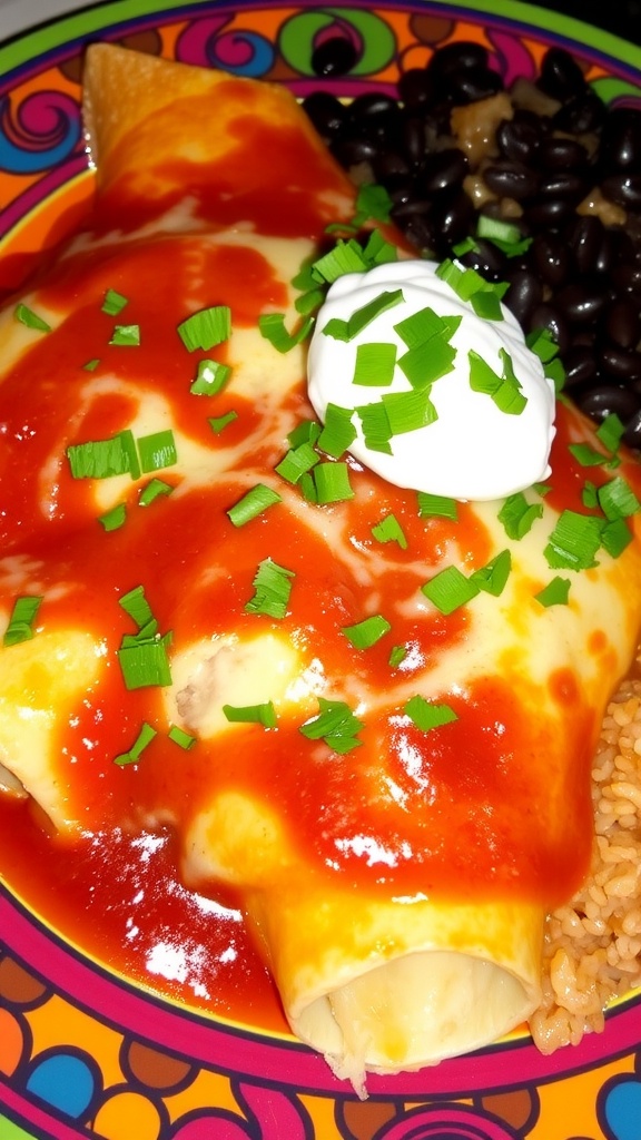 Savory Beef Enchiladas with Rich Red Sauce