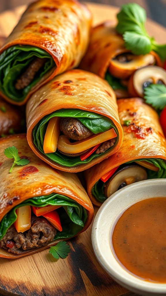 Savory Beef Steak Rolls Recipe